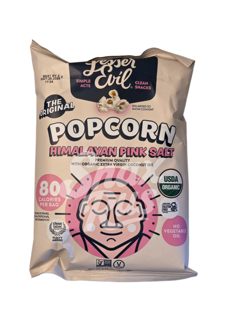 Lesser Evil Himalayan Pink Salt Popcorn .65 oz – SnaxRus